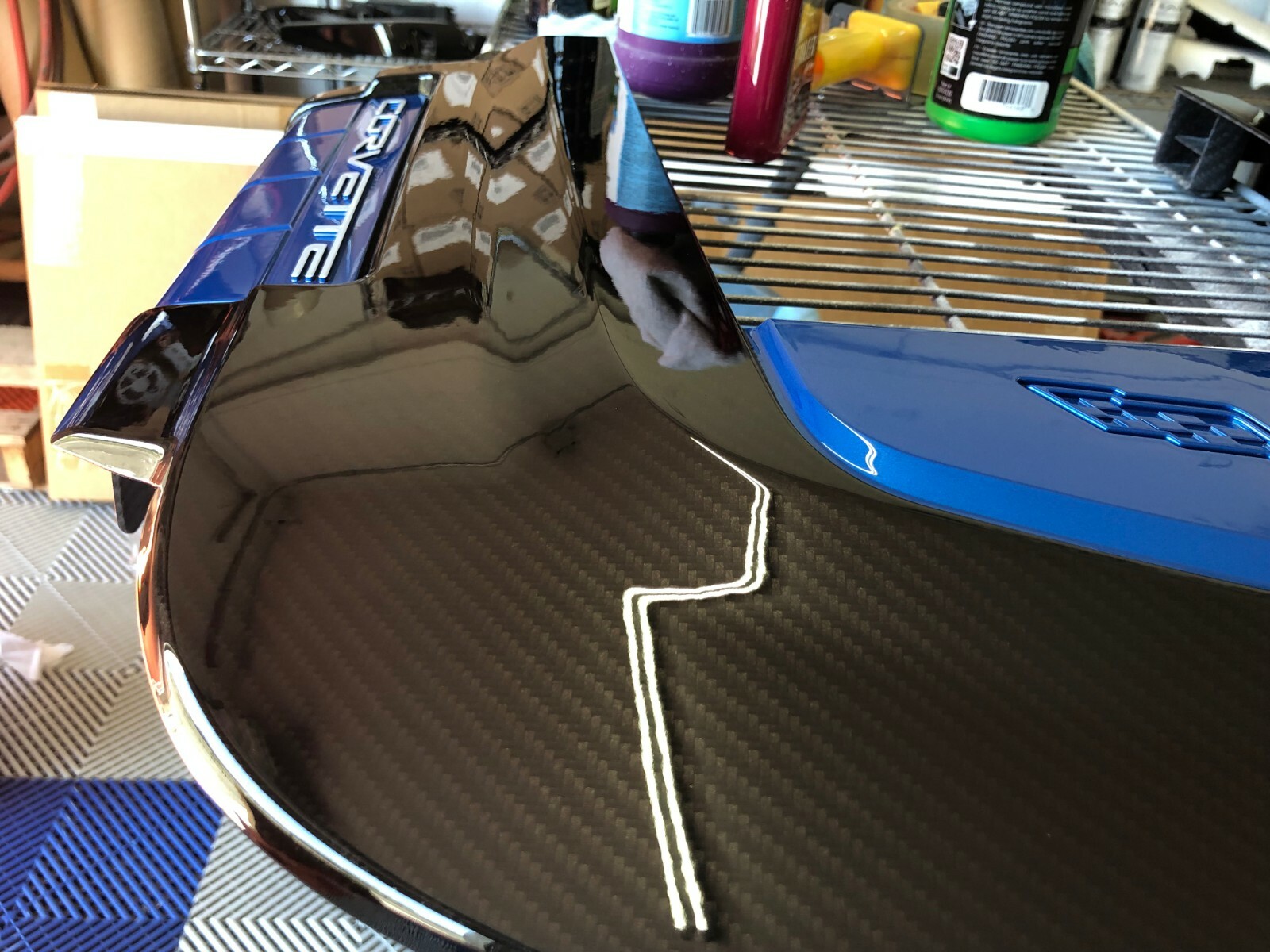 2009-2013 C6 ZR1 ZR-1 Corvette Carbon Fiber HydroGraphics LS9 Engine ...