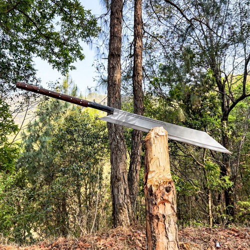 Custom Handmade Machete Carbon Steel Blade Long Handle Extremely Sharp ...