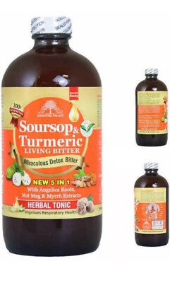Soursop & Turmeric Detox Living Bitters By Essential Palace 5 In 1 ...