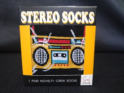 Sock Crew Stereo novelty Socks - 1 Pack - One Size | eBay Australia