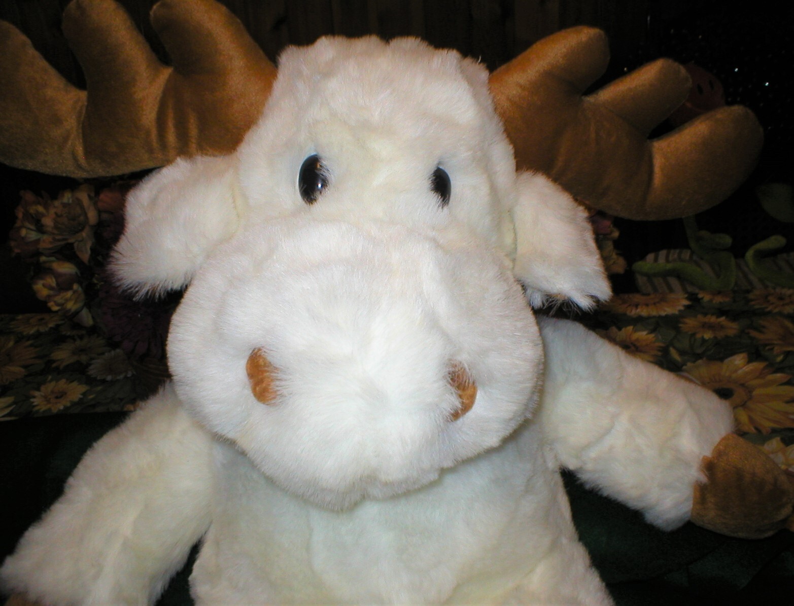 BROWN WHITE MOOSE PLUSH PRIMA CREATIONS SOLD AS IS | eBay