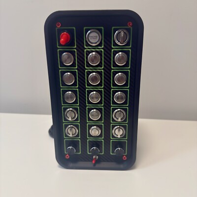 Sim Racing PC USB Button Box 29 Functions | 3D Printed Carbon Style ...