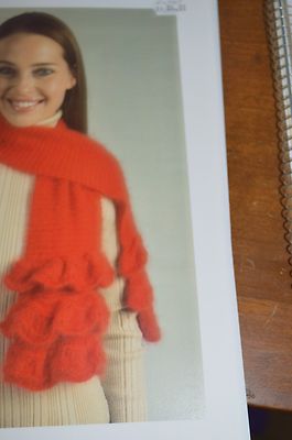 Plymouth Knitting Pattern 1983 Ruffle Scarf | eBay