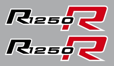 2 Stickers for Motorcycle Compatible BMW R1250R Black-Red 12x3 cm | eBay