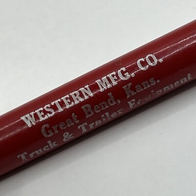 VTG Ballpoint Pen WESTERN MFG. CO. Truck Trailer Equipment Great Bend ...