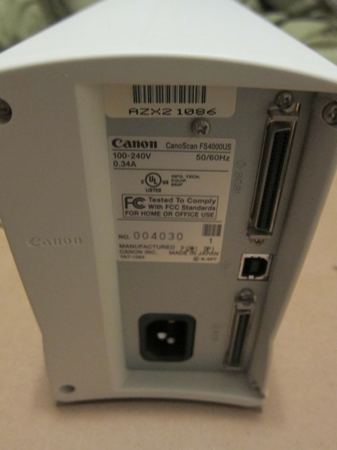 for Parts Canon CanoScan Fs4000us 35mm Film Scanner for sale online | eBay