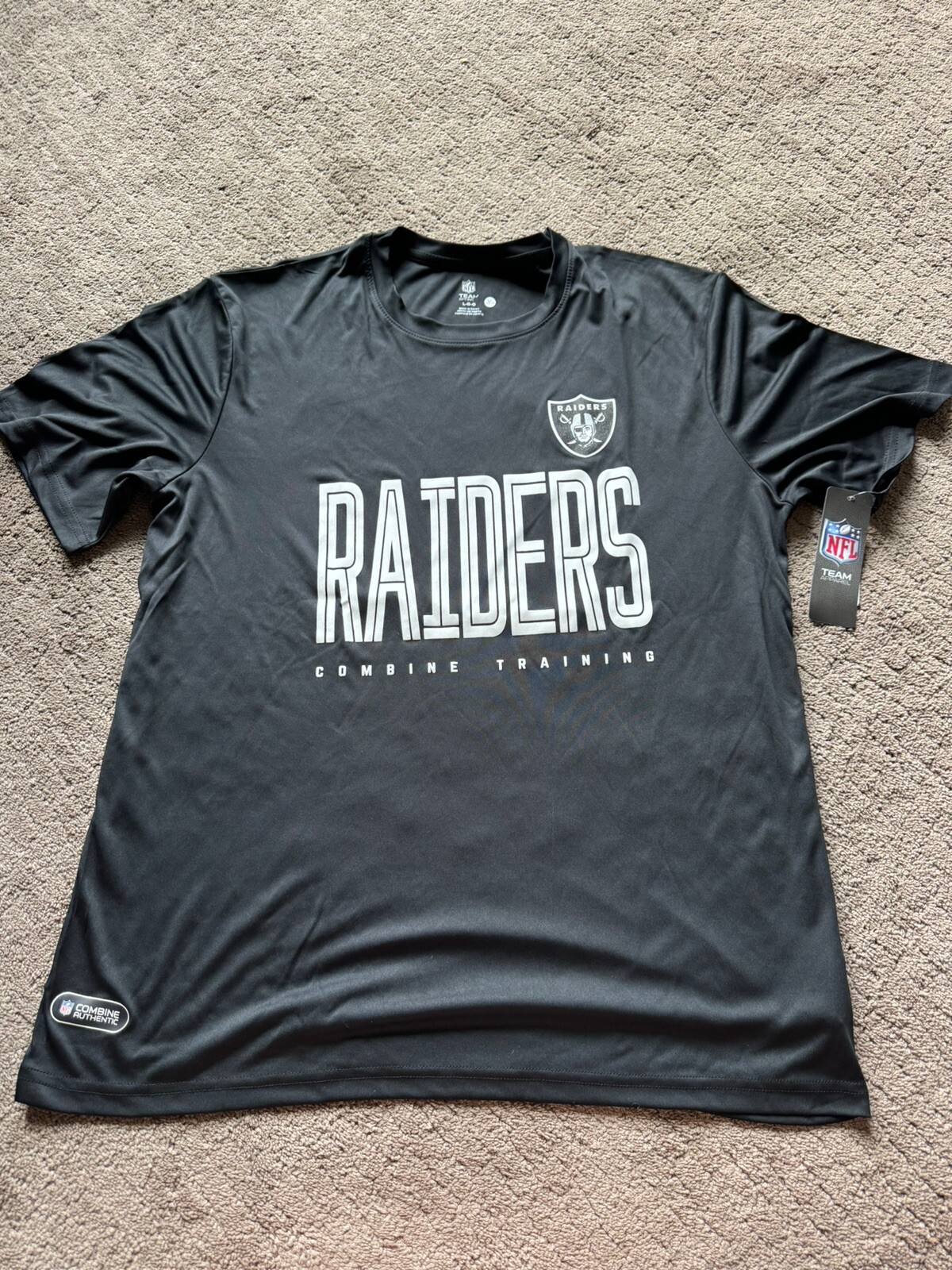 NFL Teams Men’s Black Oakland Raiders Training Short Sleeve T-Shirt ...