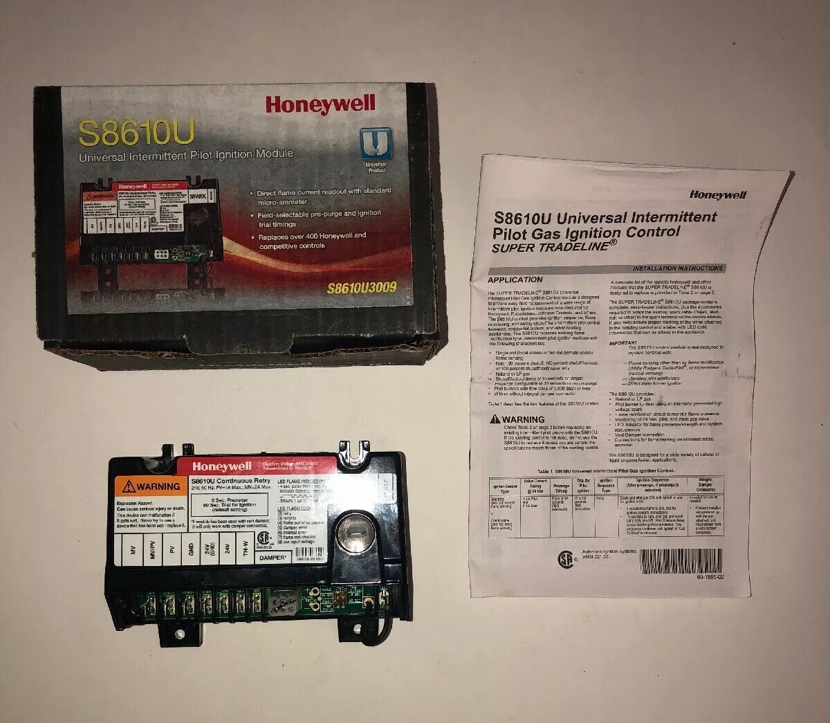 Honeywell S8610U3009 Universal Intermittent Pilot Ignition Module | eBay