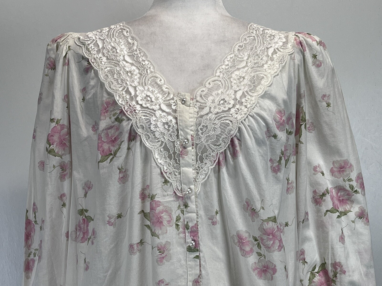 Vintage Victoria’s Secret Floral Nightgown Sz L VGUC … - Gem