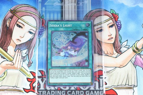 Yugioh Spell Card Sekka's Light MP19-EN041 1ST Ed Prismatic Secret Rare ...