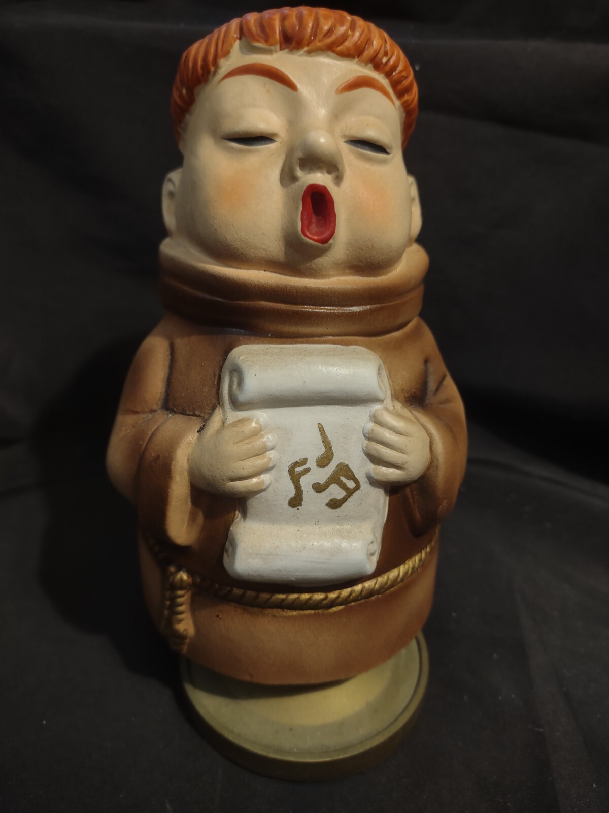 Vintage 1960's Singing Monk Singing Friar Music Box Joy to The World | eBay