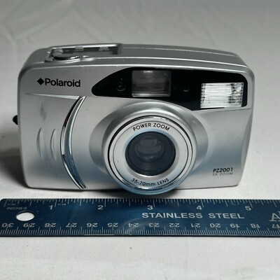 Polaroid PZ2001 35mm Point & Shoot Film Camera No Batteries Untested | eBay