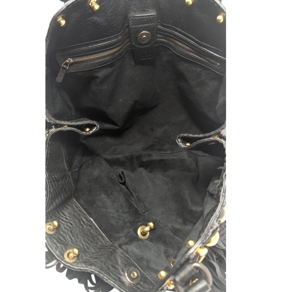 Gucci Babouska Hysteria Fall 2008 tote snakeskin fringe large black ...