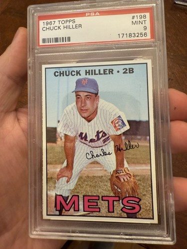 1967 TOPPS #198 CHUCK HILLER PSA 9 METS *B67174 | eBay