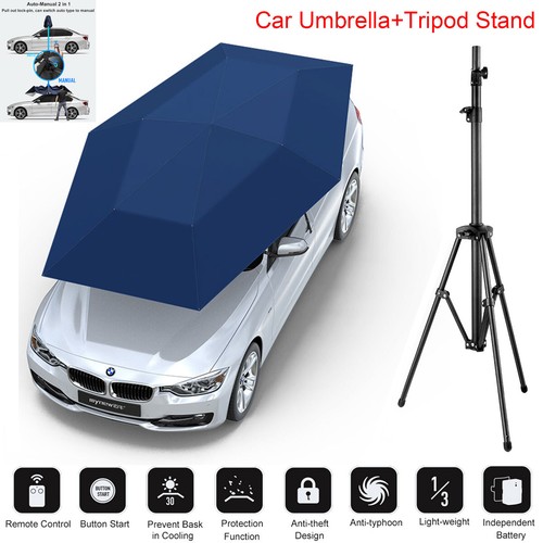 Fully Automatic Manual Car Tent Umbrella Portable Canopy Cover Sun ...