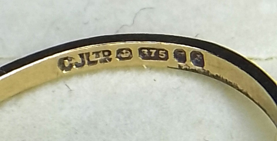 Vintage Engraved Diamond Heart Ring | Solid 375 9 ct Yellow Gold | eBay UK