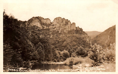 Seneca Rocks Pendleton Co. W. Va. Real Photo Vintage 1938 Postcard | eBay