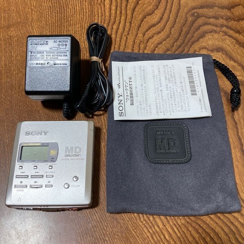 Sony Walkman MZ-R55 Minidisc MD Player Digital Recorder Silver w ...
