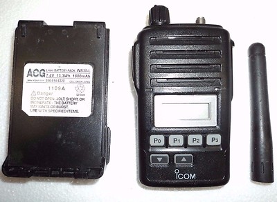 Icom F50V VHF portable radio TESTED 100% WORKING narrowband fire pager ...