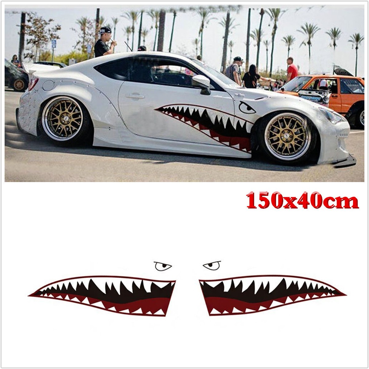 Shark Mouth Car Decal