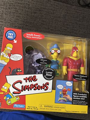 Playmates Simpsons Interactive LUNAR BASE Fallout Boy Milhouse ...