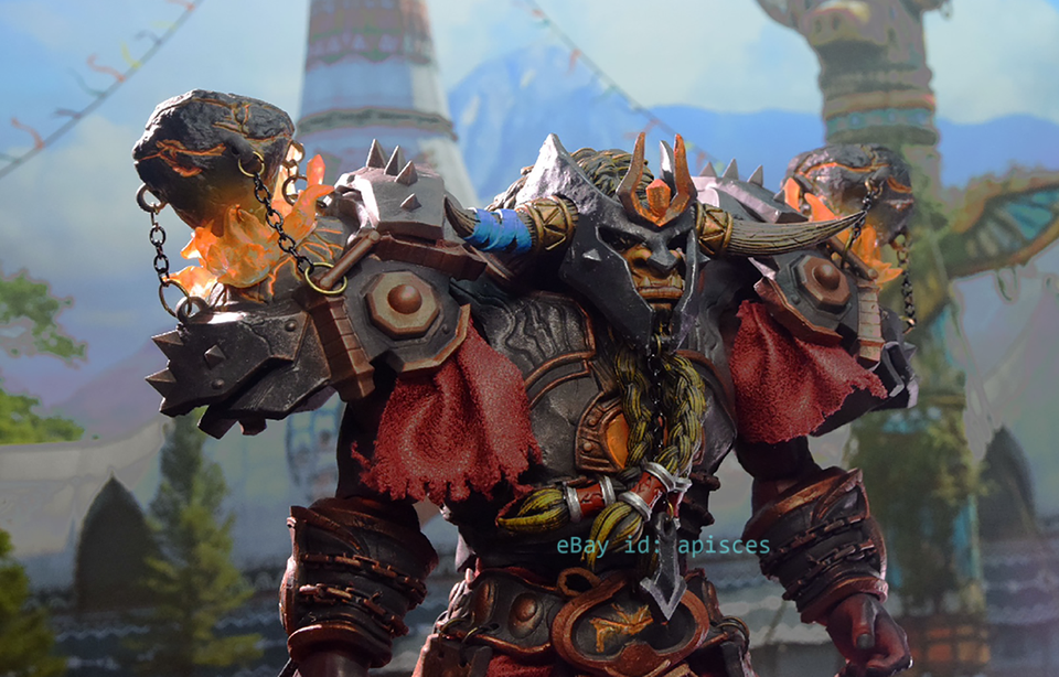 Customized WOW Shaman T8 Tauren people Painted Action Figure（No ...