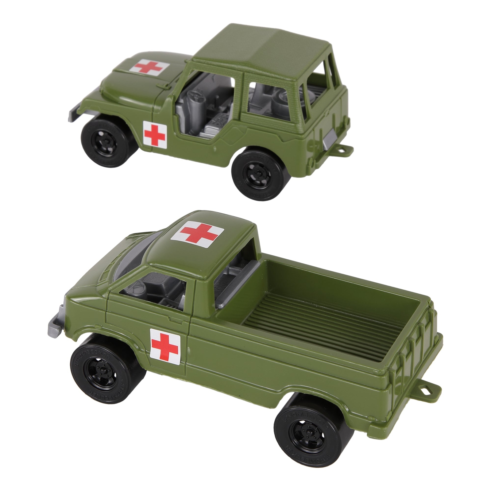 Tim Mee Processed Plastic Strombecker Army Men Green Jeep Pickup Truck ...