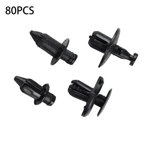 80Pcs Universal Motorcycle ATV Nylon Fairing Bodywork Rivets Pin Kit ...