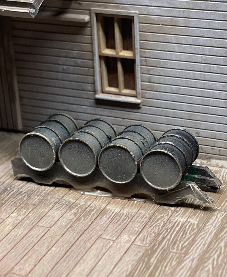 HO Scale Custom Built Warehouse Shipping Building Extra Details ...