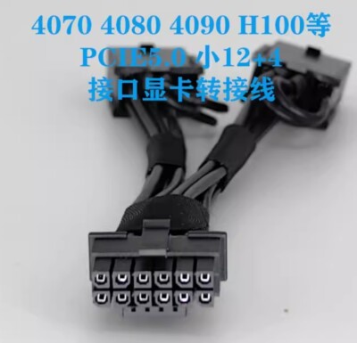 New GPU Power Cable pour 4090 4080 4070 L40 H100 8 Pin to 16(12+4)Pin ...