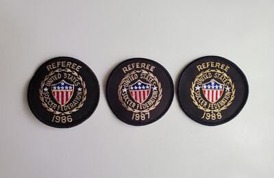 Vintage United States Soccer Federation referee badges 1986-1988 USA ...