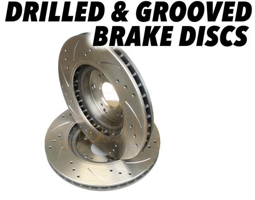 Drilled and Grooved Front Brake Discs For Ford Mondeo MK3 ST ST220 | eBay