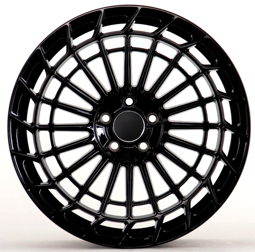 20X8.5/9.5" NEW GLOSS BLACK STYLE WHEELS RIMS FIT 2019+ BMW X5 2020+ X6 ...