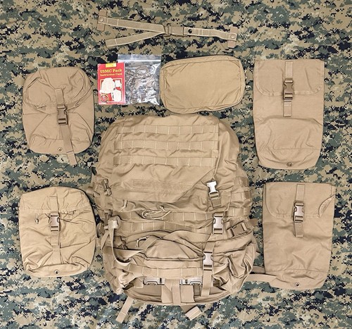 USMC Pack System Coyote Brown FILBE Main Ruck Mystery Ranch Cinch Strap ...