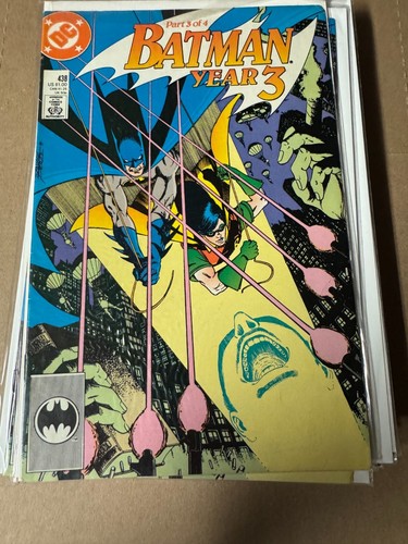 Batman #438 Year 3 Part 3 DC Comics 1989 Robin & Batman Key Issue VF/NM ...