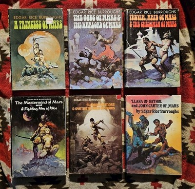 Lot of Edgar Rice Burroughs Mars Complete BCE Books HC/DJ John Carter ...