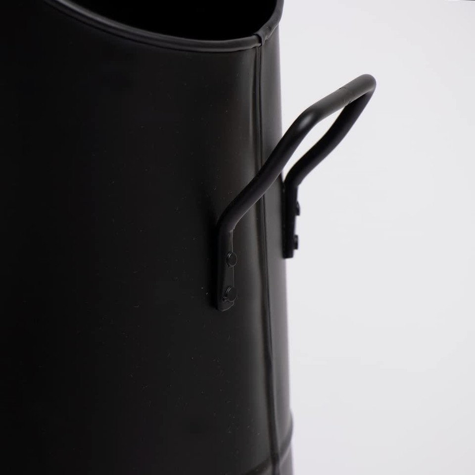 Heavy Duty Anthracite 23" Coal Hod,Bucket Scuttle Black Galvanized ...