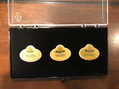 RARE LE Disney pin Cast Exclusive 50th Anniversary Name Tags Mickey ...