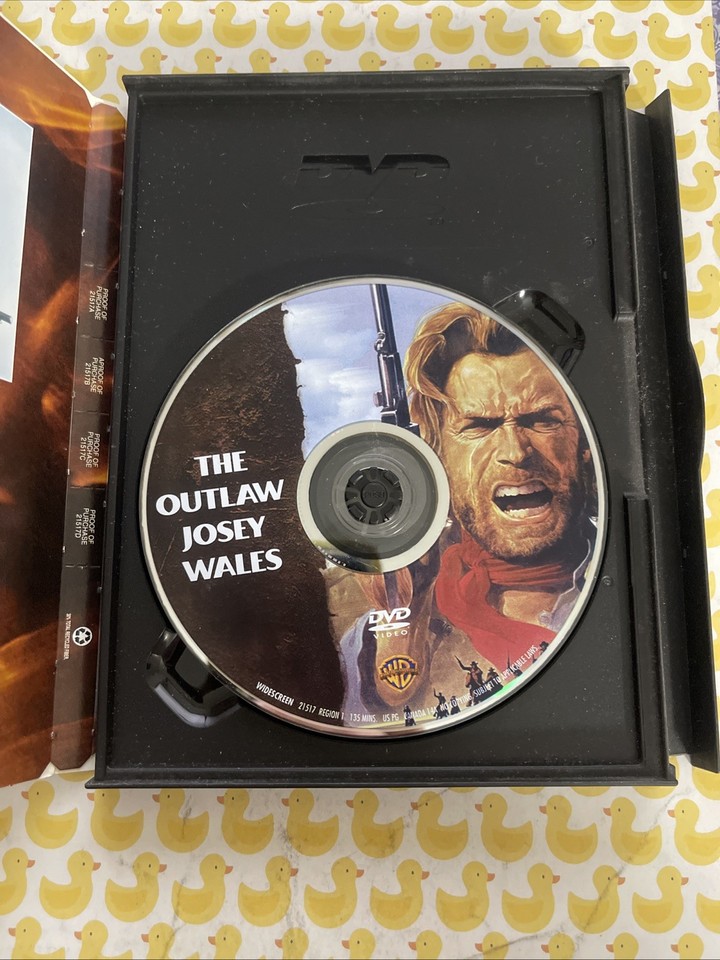 OUTLAW JOSEY WALES DVD 1976 CLINT EASTWOOD special feature making of ...