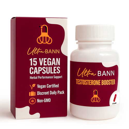 Ultra Bann Vitality Booster for Men – 15 Caps| Natural Testosterone ...