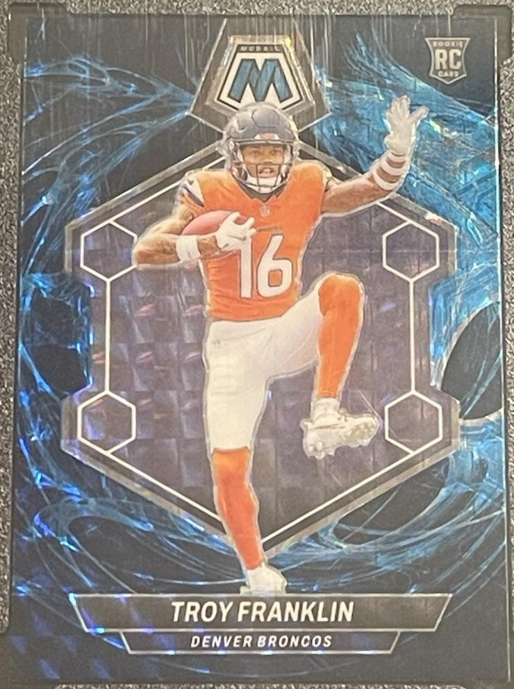 2024 Panini Mosaic - Rookies Troy Franklin #378 Genesis Mosaic Prizm ...