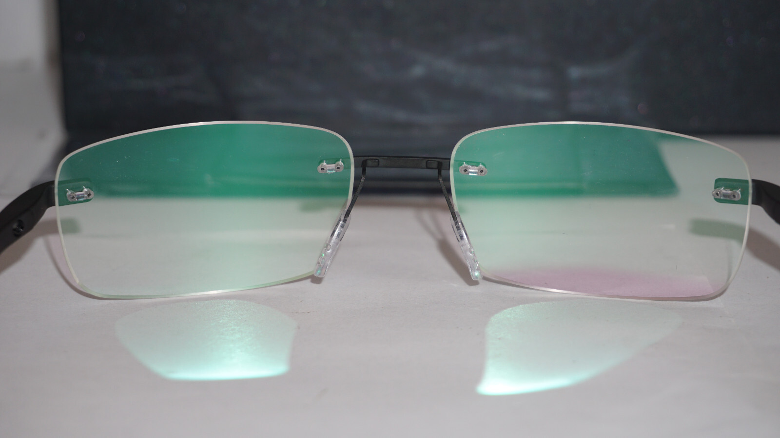 McLaren Eyeglasses Rimless Gunmetal Yellow MLSUPO2004 56 17 130 | eBay