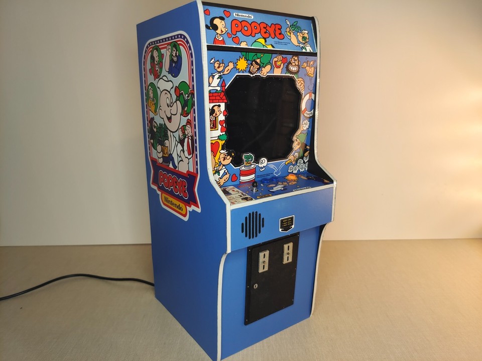 Popeye 1/6 scale mini working arcade cabinet (Playscale, New Wave Toys ...