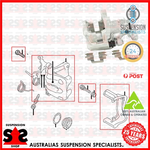 Rear Axle Right Brake Caliper Suit VW Jetta Iii (1K2) 1.6 JETTA III (1K2) | eBay