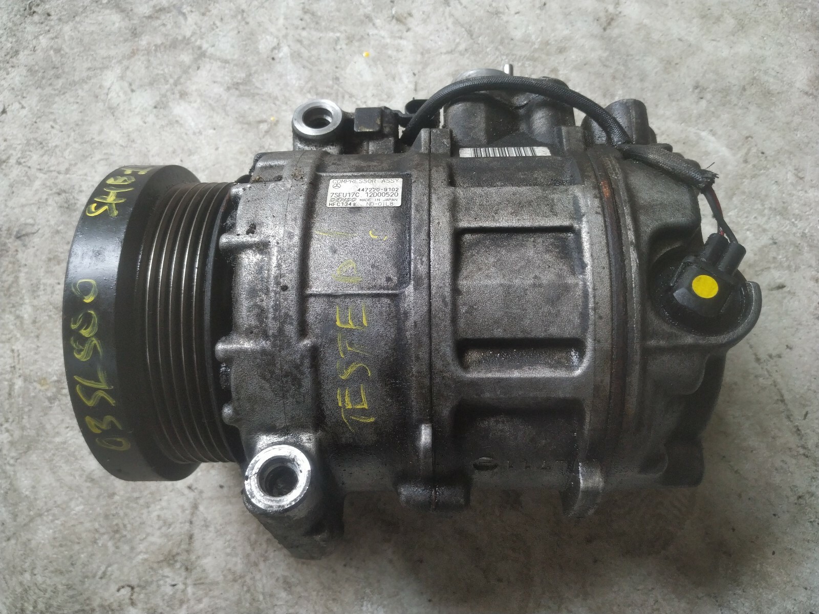 TESTED! 03 MERCEDES R230 SL500 SL55 SL65 SL600 A/C AC AIR COMPRESSOR ...