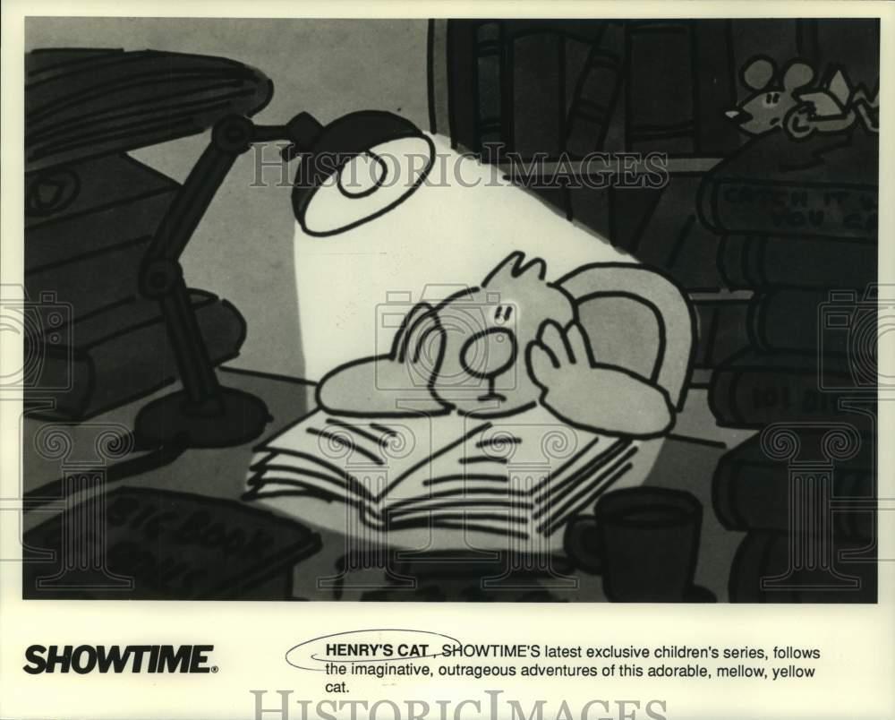 1989 Press Photo Showtime present's Henry's Cat- animated series ...