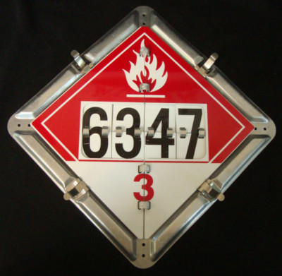 Semi Truck Trailer FLIP SIGN 5 IN 1 Hazardous Materials & Numbers NEW ...