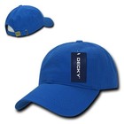 Royal Blue Plain Solid Washed Cotton Polo Style Low Crown Baseball Ball ...