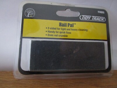 Tidy Track Rail Pal 2-Sided Cleaning N HO Scale Woodland Scenics TT ...