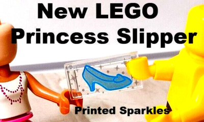 New LEGO Slipper PRINCESS Gift Glass Shoe Foot Prince Save Day Fancy ...